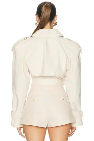 Wardrobe.NYC Clean Perfect Trench In Beige