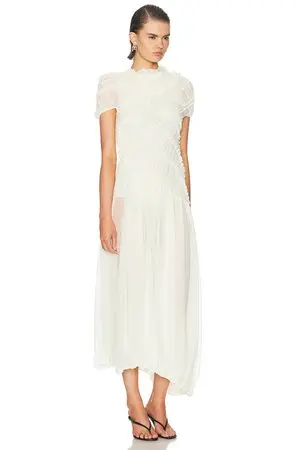 Magda Butrym Sheer Asymmetrical Dress
