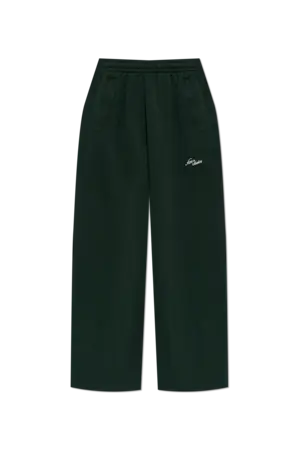 Acne Studios Trousers With Logo - Green