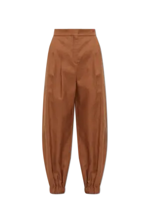 Fendi Linen Pants - Brown