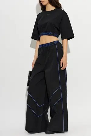 Off-White Short Top With Logo