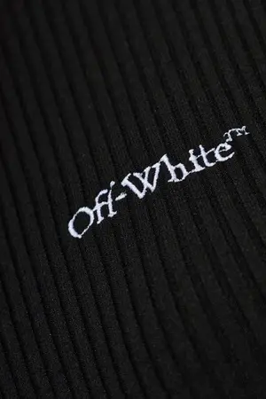 Off-White Dress With Turtleneck