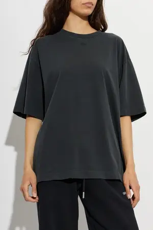 Off-White T-shirt With Embroidered Logo