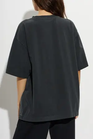 Off-White T-shirt With Embroidered Logo