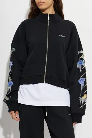 Off-White Zip-up Sweatshirt