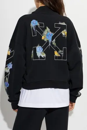 Off-White Zip-up Sweatshirt