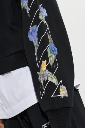 Off-White Zip-up Sweatshirt