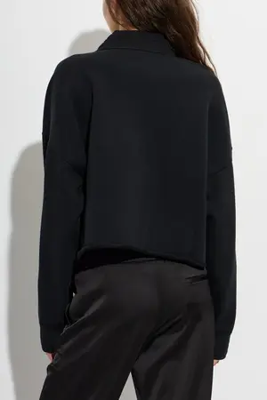 Off-White Oversized V-neck Sweatshirt
