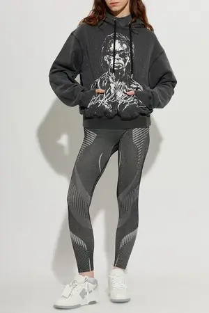 Off-White Wildflower Meadow" Graphic Hoodie