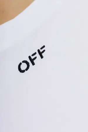 Off-White T-shirt With Pleats