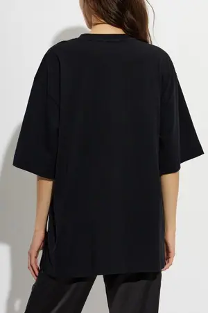 Off-White T-shirt With Embroidered Logo
