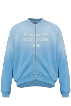 Acne Studios Sweatshirt With Logo - Blue
