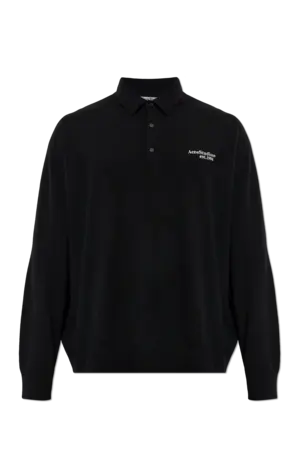 Acne Studios Long-sleeve Polo - Black
