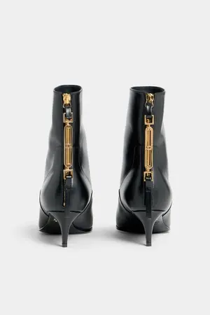 Dsquared2 Metal Bar Heeled Ankle Boots