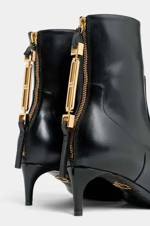 Dsquared2 Metal Bar Heeled Ankle Boots