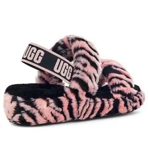 UGG Oh Yeah One-strap Sandals 'black Pink