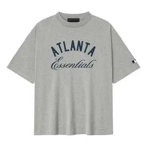 Fear Of God Fear Of God Essentials Braves 90s T-shirt 'concrete Heather' Concrete Heather