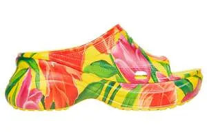 Balenciaga X Crocs Pool Slide Sandals With Tulip Print