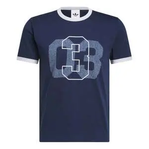Adidas Trefoil Ringer T-shirt Asia Sizing - Night Indigo