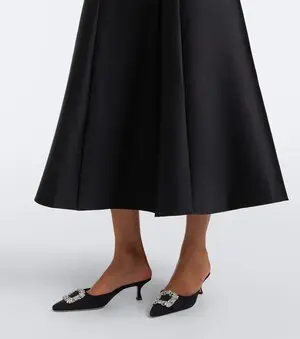 Roland Mouret Taffeta Midi Skirt