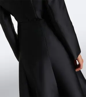 Roland Mouret Taffeta Midi Skirt