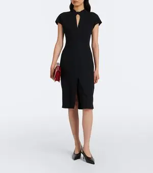 JIL SANDER Cutout Virgin Wool Minidress