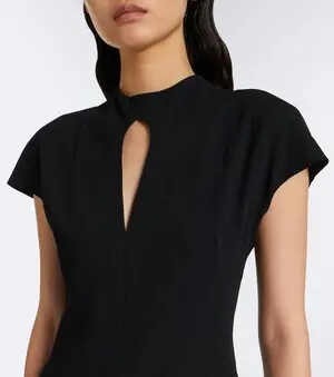 JIL SANDER Cutout Virgin Wool Minidress
