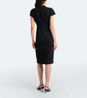 JIL SANDER Cutout Virgin Wool Minidress