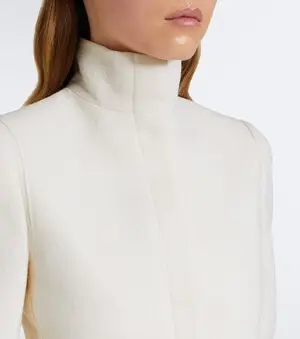 Alaïa Cropped Wool Crêpe Jacket