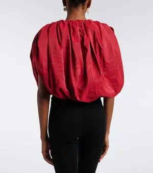 Magda Butrym Silk-blend Taffeta Crop Top