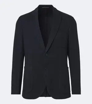 SLOWEAR Single-breasted Wool-blend Blazer - Blue