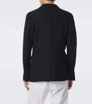SLOWEAR Single-breasted Wool-blend Blazer - Blue