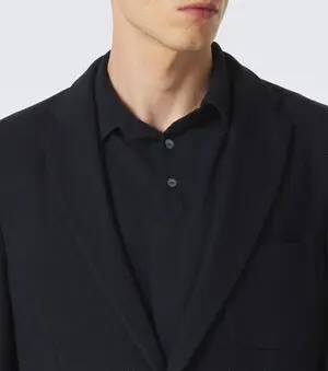 SLOWEAR Single-breasted Wool-blend Blazer - Blue