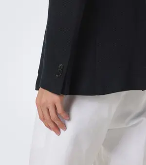 SLOWEAR Single-breasted Wool-blend Blazer - Blue