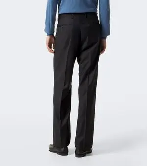 Rubinacci Virgin Wool Wide-leg Pants