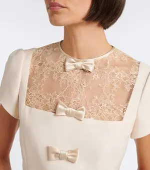 Valentino Garavani Crepe Couture Dress - White