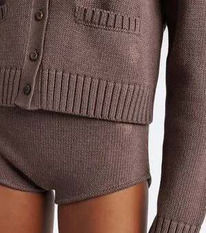 Magda Butrym Ribbed-knit Cotton Cardigan