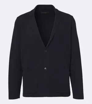 SLOWEAR Virgin Wool Cardigan - Blue