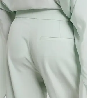 Stella McCartney Wool Straight Leg Trousers