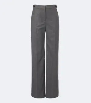 Stella McCartney Wool Straight Leg Trousers