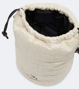 Moncler Caradoc Quilted Bucket Bag - White