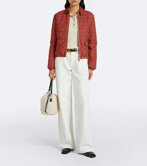 Moncler Caradoc Quilted Bucket Bag - White