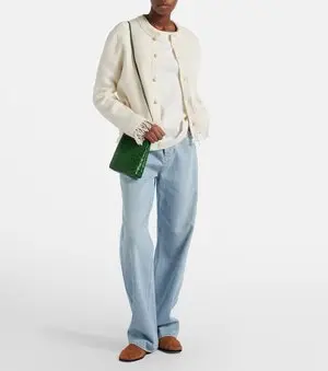 Bottega Veneta Intrecciato Suede Loafers