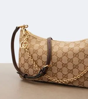 Gucci Lady Lunetta Small Gg Canvas Shoulder Bag