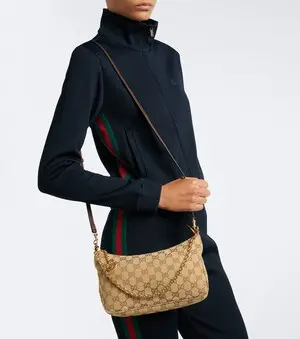 Gucci Lady Lunetta Small Gg Canvas Shoulder Bag
