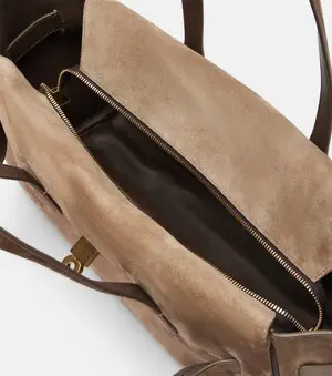 Brunello Cucinelli Medium Suede Shoulder Bag