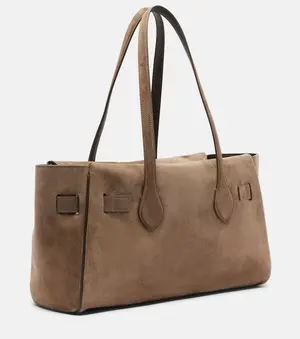 Brunello Cucinelli Medium Suede Shoulder Bag