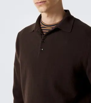ALLUDE Cashmere Polo Sweater