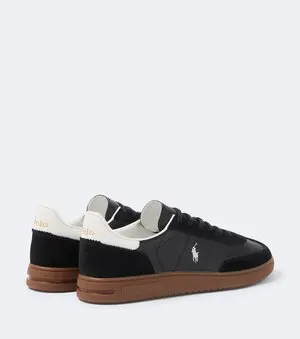 Polo Ralph Lauren Bedford Suede-trimmed Leather Sneakers