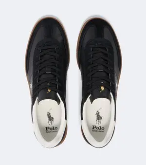 Polo Ralph Lauren Bedford Suede-trimmed Leather Sneakers